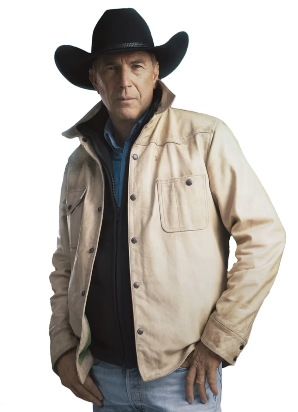 Yellowstone Season 5 | John Dutton White Jacket - Yellowstone Clothing